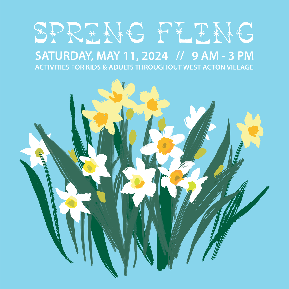 Local Event: West Acton Spring Fling – Smudge Ink
