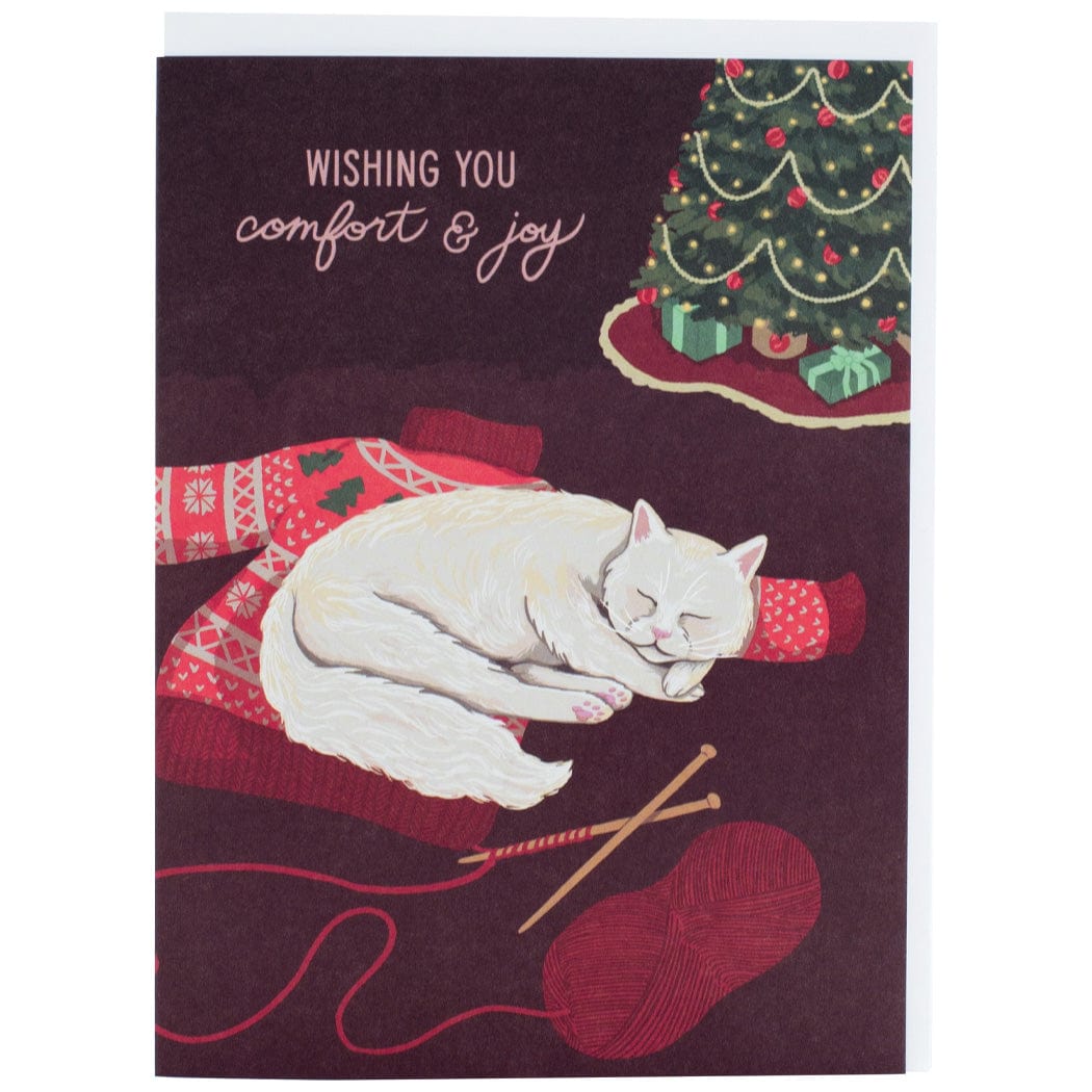 Cat Nap Christmas Card | Greeting Card | Smudge Ink