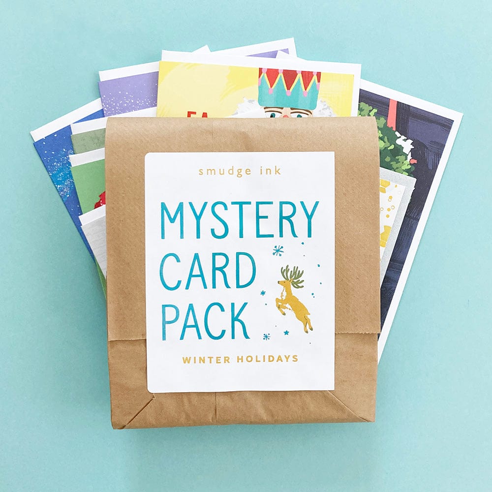 Mystery Winter Holidays Card Pack – Smudge Ink