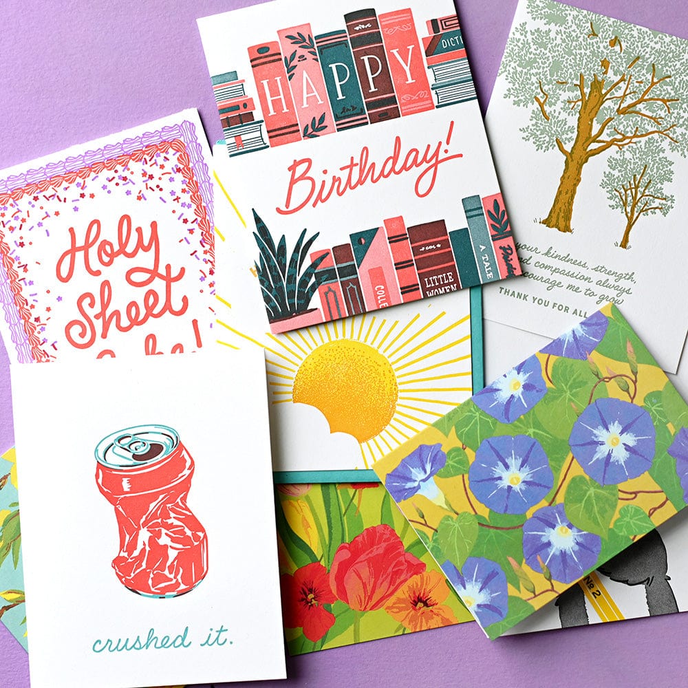 Letterpress Greeting Cards | Connect & Celebrate | Smudge Ink