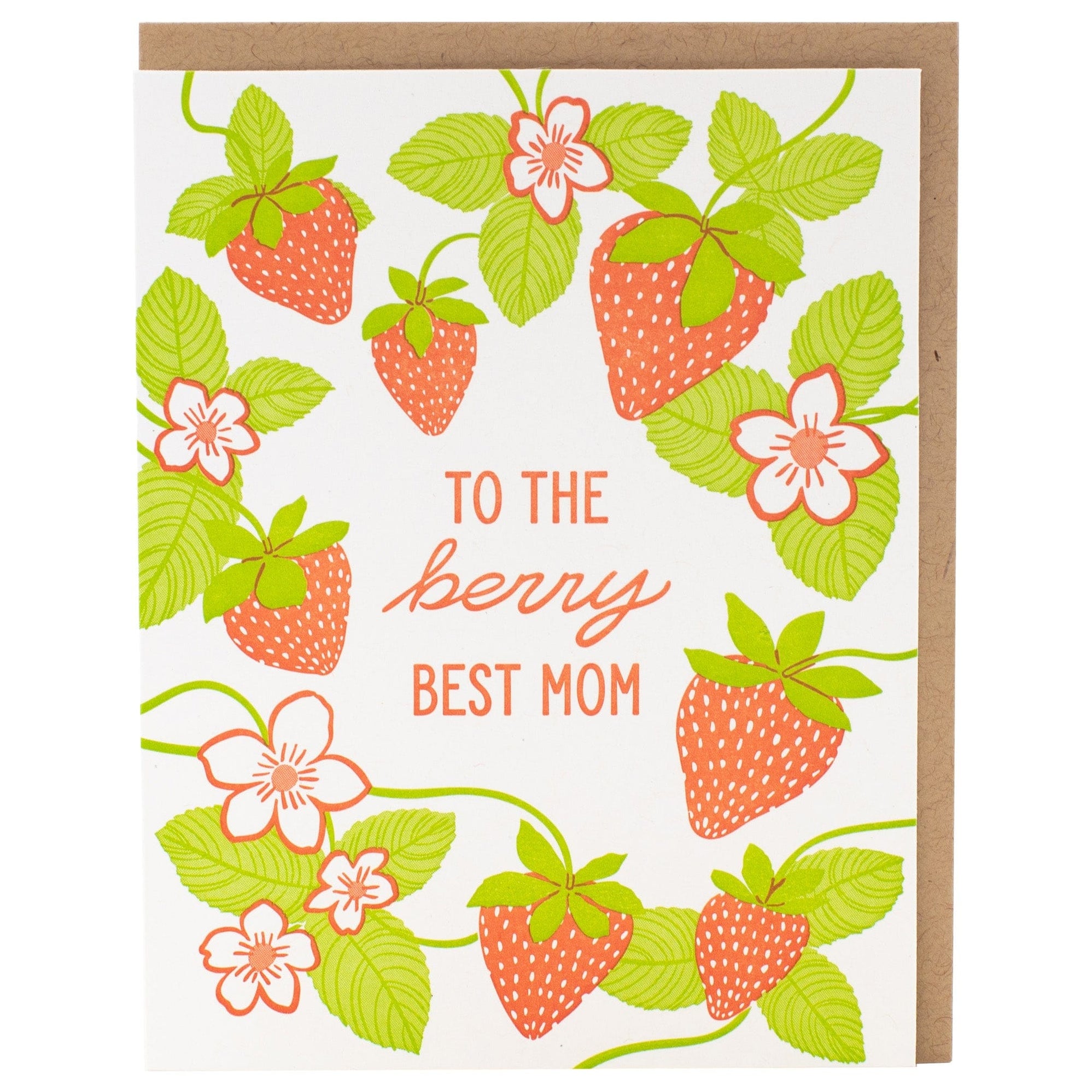 Berry Best Mom Card | Letterpress Cards | Smudge Ink