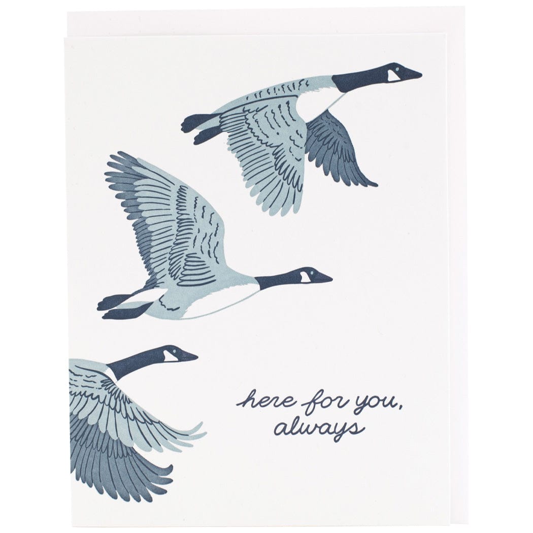 Geese Support Card | Letterpress Cards | Smudge Ink