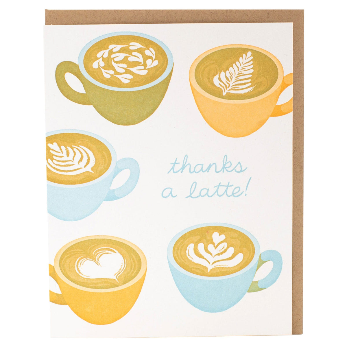 Latte Thank You Card | Letterpress Cards | Smudge Ink