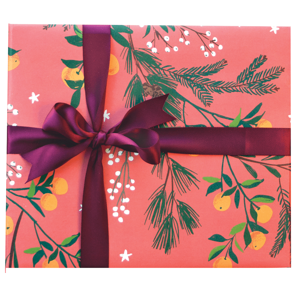 Clementines and Botanicals Gift Wrap | Wrapping Paper | Smudge Ink