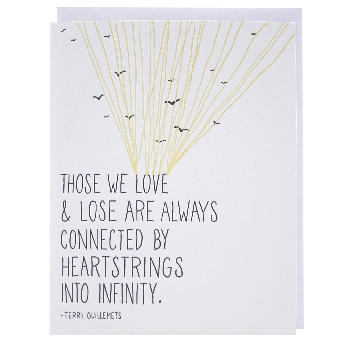Heartstrings Quote Sympathy Card | Sympathy Cards | Smudge Ink